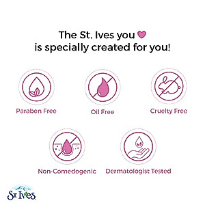 St. Ives Radiant Skin Face Scrub For Dull Skin Pink Lemon and Mandarin Orange Dermatologist-Tested Face Wash Scrub With 100 percent Natural Exfoliants 6 oz