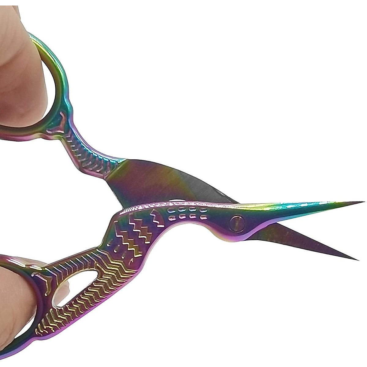 YOOHUA 6PCS Stork Scissors, Crane Design Sewing Scissors Stainless Steel Tip Dressmaker Shears DIY Tools for Embroidery, Craft, Needle Work, Art Work