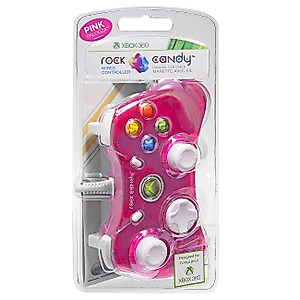 PDP Rock Candy Wired Controller for Xbox 360, Pink Palooza