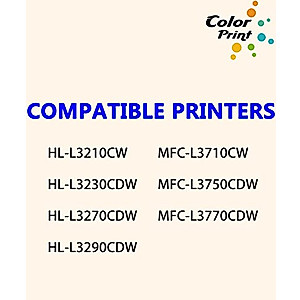 ColorPrint Compatible TN-227 Toner Cartridge Black High Yield Replacement for Brother TN227 BK TN227BK TN223 for MFC L3750CDW L3770CDW HL L3210CW L3230CDW L3230CDN L3270CDW L3290CDW Printer (2-Pack)
