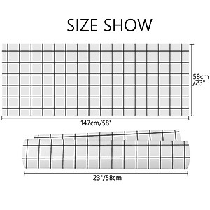 My Little Nest Wrapping Paper Rolls for Birthday Holiday Black and White Square Christmas Gift Wrapping Paper 3 Rolls-23 x 58 inch Per roll