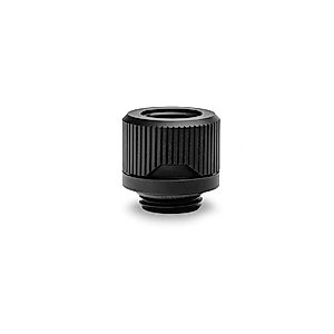 EKWB EK-Quantum Torque HDC-12 Compression Fitting for EKWB Rigid Tubing, 12mm OD, Black