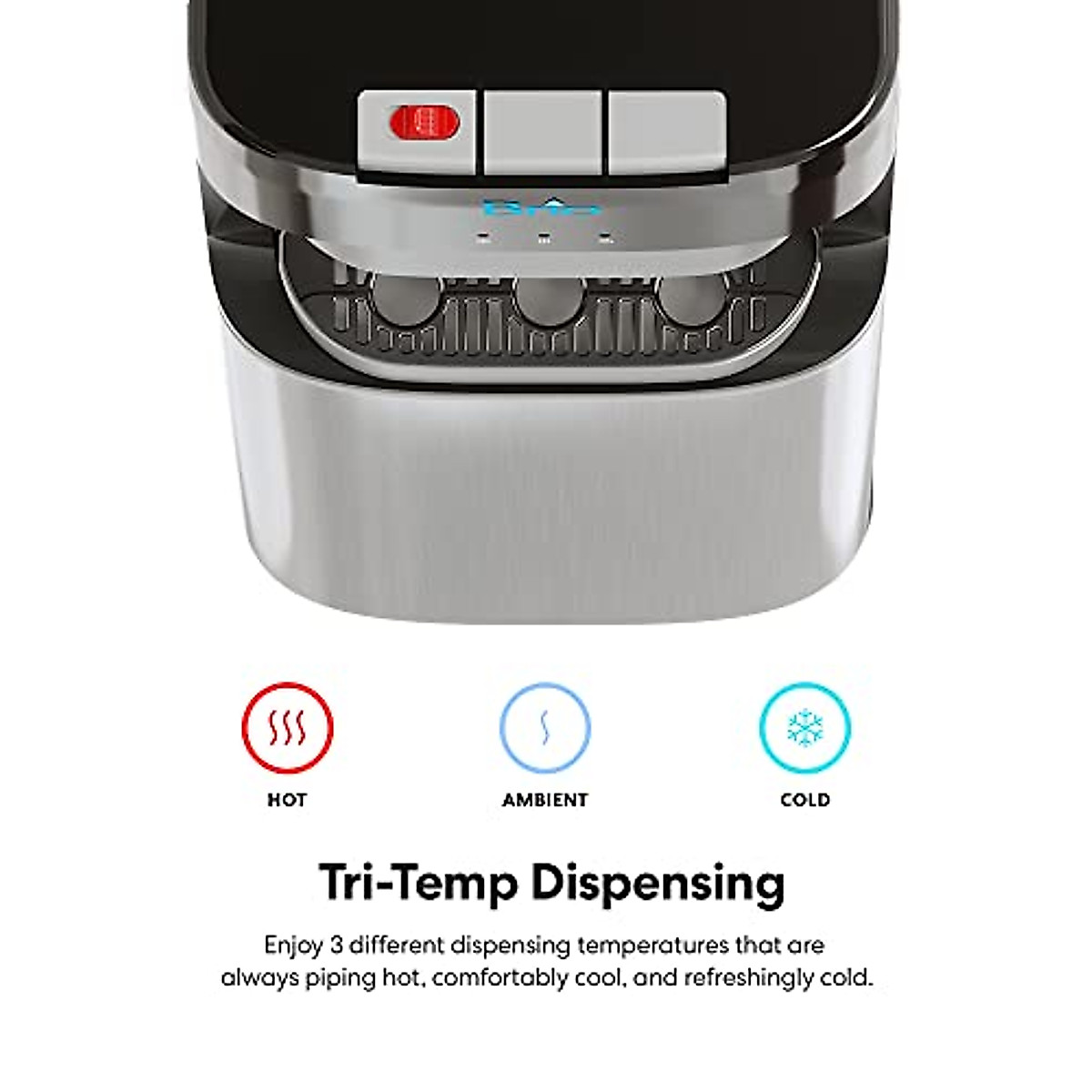 Brio Bottom Loading Water Cooler Water Dispenser – Essential Series - 3 Temperature Settings - Hot, Cold & Cool Water - UL/Energy Star Approved