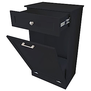 Northwood Calliger Tilt Out Trash Bin Cabinet or Laundry Hamper Solid Workmanship and New 2022 Design Cuts Assembly Time in Half! Hide Ugly Trash, add Countertop Space, Keep Pets Out!