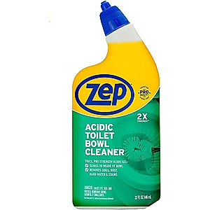 Zep Acidic Toilet Bowl Cleaner, 32 Oz, White, Wintergreen