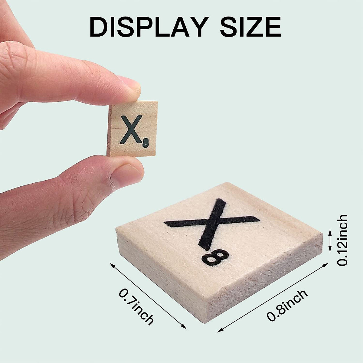 1000 Pcs Scrabble Letters for Crafts, Wood Scrabble Tiles, DIY Wood Gift Decoration, Making Alphabet Coasters and Scrabble Crossword Game