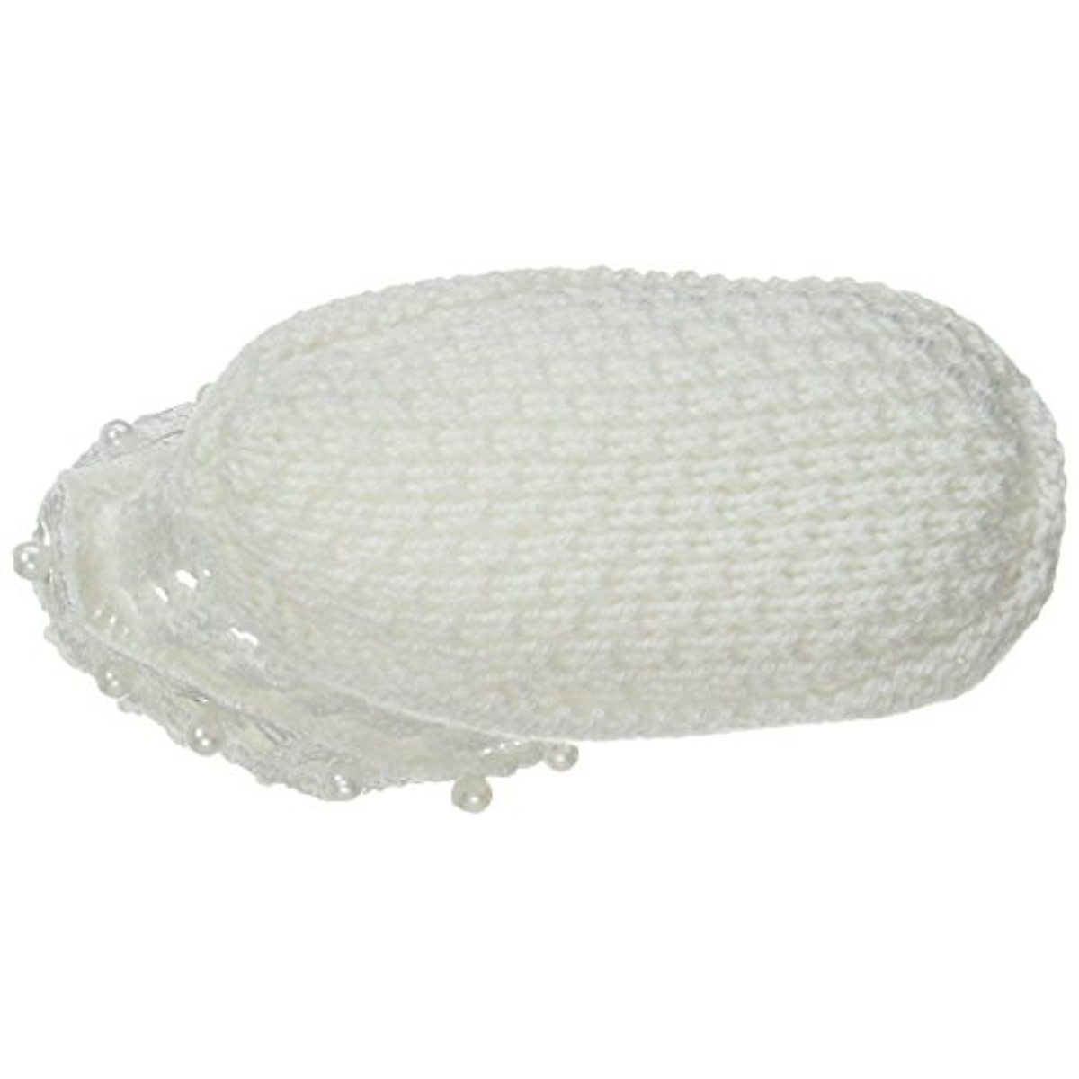 Jefferies Socks Baby Girls' Newborn Daisy Pearl Bootie, White