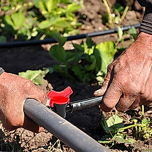 URATOT 6 Pieces Drip Irrigation Switch Valve 3/4 Inch Valve for 20mm Irrigation Tube, Hose Connectors Barbed Valve Suitable for Agricultura Garden