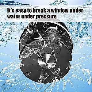 GKmow 1 PC Car Multi-Function Safety Hammer, Mini Emergency Window Breaker, Seat Belt Cutter Car Escape Tool, Universal Emergency Life Saver for Most Cars (Red)