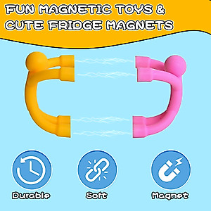Magnetic Travel Toys for Toddler 5PCS, Easter Basket Stuffers Gift, Airplane Travel Activities Essential Fidget Toys for Kids Adult Fun Magnetic Men People Fridge Magnet for Toddler 1 2 3 4 5 Year Old