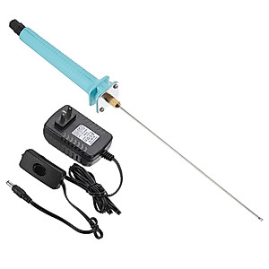 PATIKIL 25CM 30W 110V-240V Foam Cutting Pen Set, Electric Hot Foam Cutter Pen Cutting Tool with Start Switch & 30W Power Adapter for DIY Art Craft, Blue