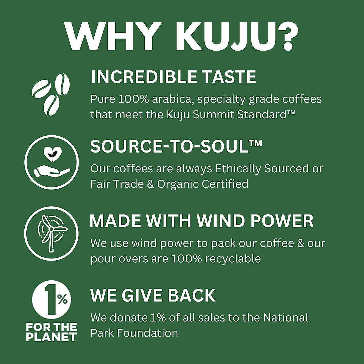 Kuju Coffee Premium Pour Over Camping Coffee Singles - 6 Pack Basecamp Blend, Medium Roast - Superior Instant Pocket Coffee for Backpacking, Travel, and Camp