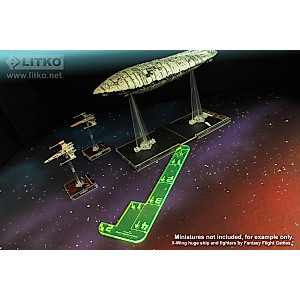 LITKO Space Fighter Huge Ship Universal Maneuver Gauge | Compatible with Star Wars: X-Wing (Fluorescent Green)