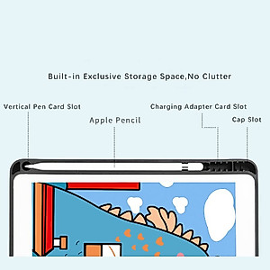 YENDOSTEEN iPad Air 5th Generation Case 2022 / iPad Air 4th 2020 Case 10.9 Inch,Bird Display Tail Peacock Smart Case with Soft TPU Back,Auto Wake/Sleep