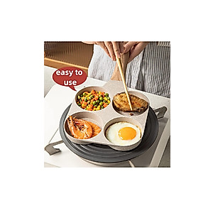 Generic BellaCucina 4-Cup Nonstick Granite Omelette Skillet, Egg Pan for Omelettes and Pancakes, Induction Compatible,Healthy Meal, Regular, BL001