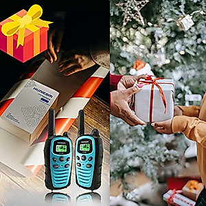 Rechargeable Walkie Talkies for Adults - Long Range FRS 2 Way Radios with VOX Flashlight 1200 mAh Battery