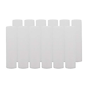Tier1 10 Micron 10 Inch x 2.5 Inch | 12-Pack Spun Wound Polypropylene Whole House Sediment Water Filter Replacement Cartridge | Compatible with Pentek P10-10, Hydronix SDC-25-1010, Home Water Filter