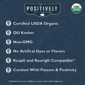 Organic Positively Tea Company, Caramel Black Tea, K-Cup Compatible, 24 Pods