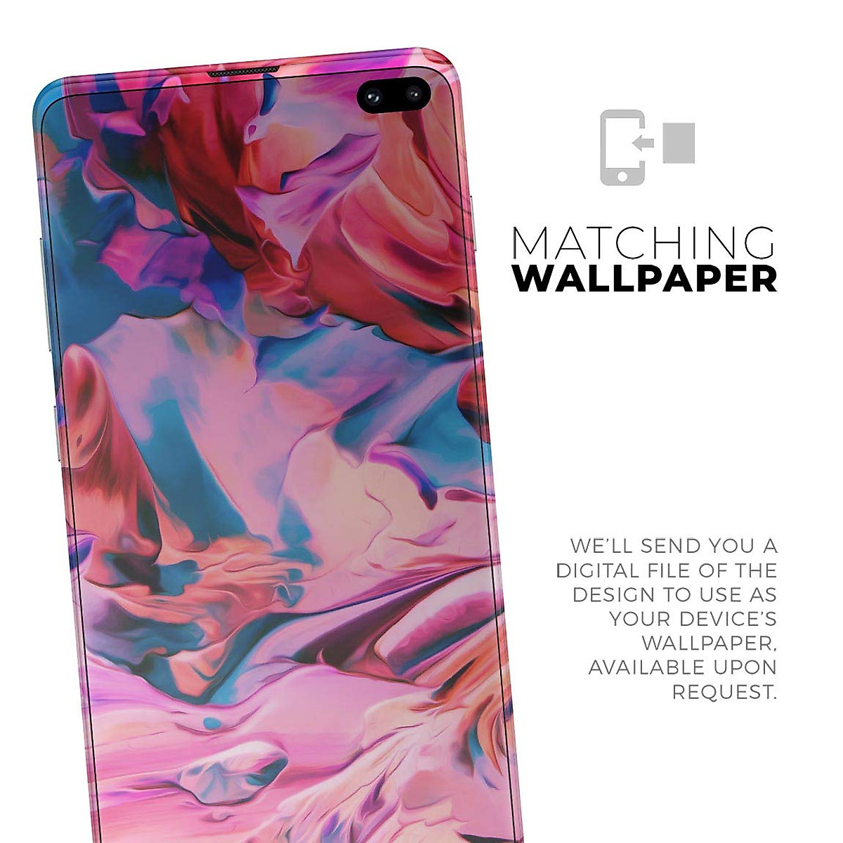 DesignSkinz Blurred Abstract Flow V16 Protective Vinyl Decal Wrap Skin Cover Compatible with The Samsung Galaxy S20 (Screen Trim & Back Glass Skin)