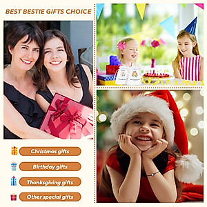 Fumete 20 Sets Inspirational Encouragement Gifts Bulk Employee Appreciation Gift for Women Heart String Bracelets with Cards Bags for Female Coworker Friend(Black)