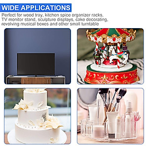 16Pack Lazy Susan Turntable Bearings, 4”Square Rotating Plate, 300lbs Capacity 5/16”Thick Swivel Plate for DIY Lazy Susan Project Storage Organizer Rack Cake Decorating Sculpture Displays