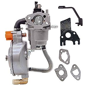 GardenDream Dual Fuel Carburetor LPG NG Conversion Kit for Honda GX160 168F GX200 170F 2KW - 2.8KW 6.5HP 7.5HP Generator Manual Choke Carb