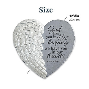 Let's Make Memories Personalized Wings of Love Memorial Stone - Sympathy Garden Marker - Your Wings