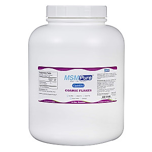 Kala Health MSMPure MSM - 10 lb Coarse Powder Flakes, 99.9% Pure Distilled Organic Sulfur Crystals for Joint Health, Skin & Hair, Made in The USA
