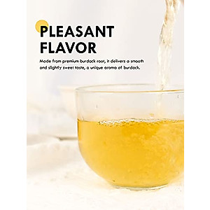 TeeLux Burdock Root Tea Bags, Pure Natural Burdock Root, Caffeine Free, Premium Herbal Tea, 50 Tea Bags