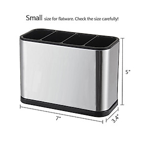 WSKC Flatware Caddy Stainless Steel Cutlery Organizer (small)