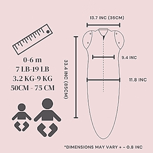 Baby Swaddle, Newborn to 6 Months Babies,0 Cotton, Easy to use with Zipper, Hat is Gift, Transition Swaddle Bag, Unisex, Arms Free in and Out swaddling, Long Sleeve Sleeping Sack (Multi)