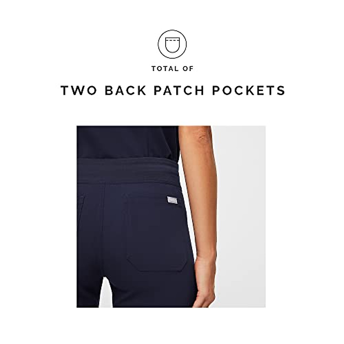 FIGS Livingston Basic Scrub Pants for Women – Navy Blue, L