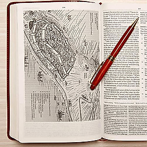 CSB Everyday Study Bible, British Tan LeatherTouch, Black Letter, Study Notes, Illustrations, Aricles, Easy-to-Carry, Easy-to-Read Bible Serif Type