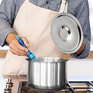 Cabilock 5.5in/14cm Universal Lid for Pans Pots Cover Seasoning Pot Cover Replacement Accessories Frying Pan Cover and Cast Iron Skillet Lid Cover