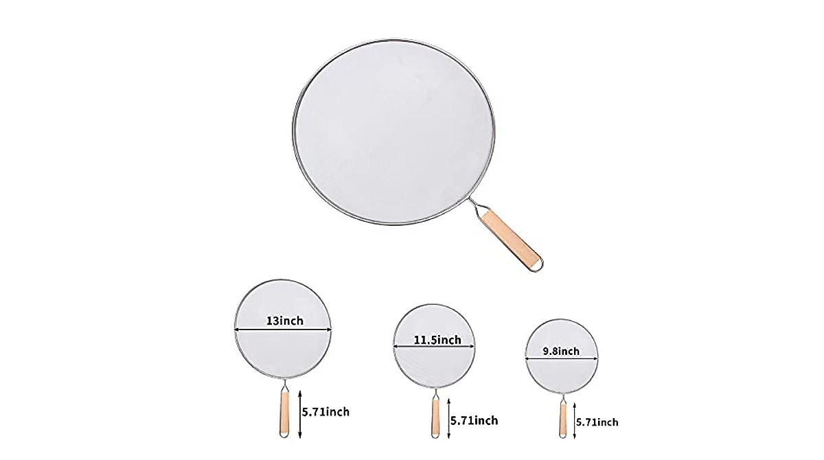3-Piece Grease Splatter Screen Set for Safe, Clean Cooking