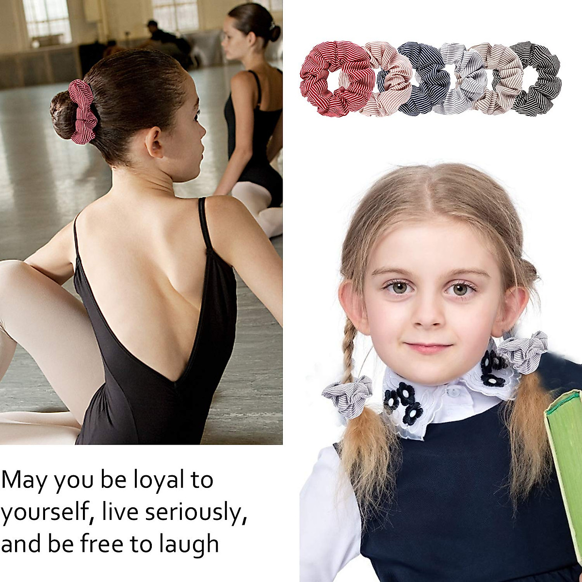 Velscrun 20 Pcs Floral Plaid Solid Color Scrunchies, Scrunchies for Girls Women with Chiffon, Hair Scrunchies for Women's Hair Elastics Bands Ponytail Holder Bulk, Hair Accessories Hair Ties Gifts