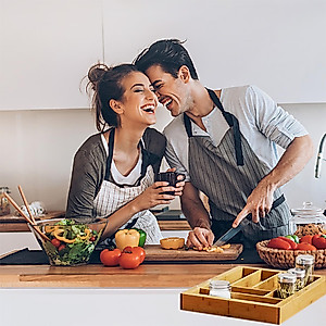 Olioeiao Expandable Bamboo Silverware Organizer Drawer for Utensils Holder and Cutlery, 8 Compartments for Drawer Tray with Dividers, Flatware and Kitchen Utensils organizer(Natural)