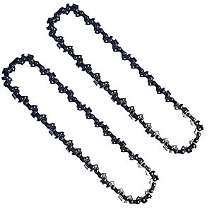 Opuladuo 2PC 8 Inch Chainsaw Chain, 8" Replacement Chain for Black & Decker LPP120, LPP120B Pole Saw and More - 3/8" - .043" - 34 Drive Links