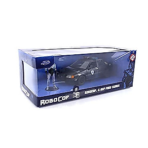 Robocop 35th Anniversary 1:24 OCP Ford Taurus Die-Cast Car & 2.75" Robocop Figure, Toys for Kids and Adults