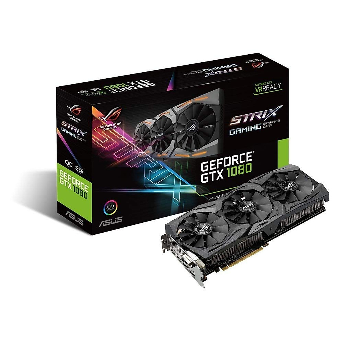 ASUS GeForce GTX 1080 8GB ROG Strix Graphics Card (STRIX-GTX1080-A8G-GAMING)