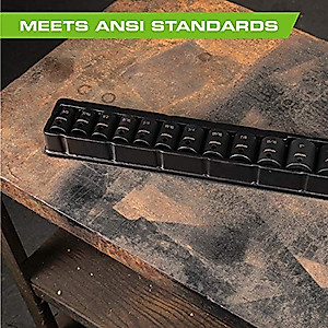 Arcan 1/2" Drive Shallow Impact Socket Set, 3/8-1-1/4", 14 Pieces (AS21214S)