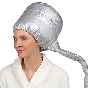 HAMPTON DIRECT Soft Bonnet Hair Dryer Attachment Hooded Hair Dryer Cap for Hand Blow Dryer, for Professional & Home Hair Styling, Deep Conditioning