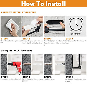 Paper Towel Holder Under Cabinet, Self-Adhesive Paper Towel Holder with 2 Hooks,Single Hand Operable Wall Mount Paper Roll Holder with Damping Effect for Kichen Bathroom