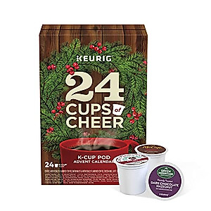 Keurig Advent Calendar Variety Pack, Single Serve K-Cup Pods, 24 Count