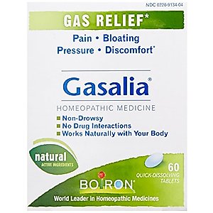 Boiron Gasalia, 3 Pack, (60 Tablets per Pack), Homeopathic Medicine for Gas Relief