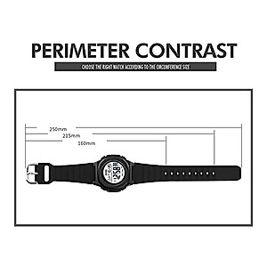 CakCity Mens Digital Watch Outdoor Sports Watches for Men Unisex Womens Digital Chronograph Silicone Strap Watch 50M Waterproof