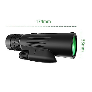 HD Zoom Monocular Telescope with Smartphone - High Power Monocular with Adapter Lightweight BAK-4 Prism & FMC Lens Monoculars for Bird Watching Hiking Travel