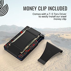 Ridge Wallets for Men - Slim Minimalist Wallet For Men, Front Pocket Wallets for Men, RFID Wallet For Men - Card Holder Wallet (Forged Ember)