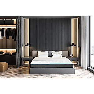 Swiss Ortho Sleep 12" Inch Individually Wrapped Coil Pocket Spring Hybrid Mattress, Bed-in-a-Box, CertiPUR-US Certified Foam, Full