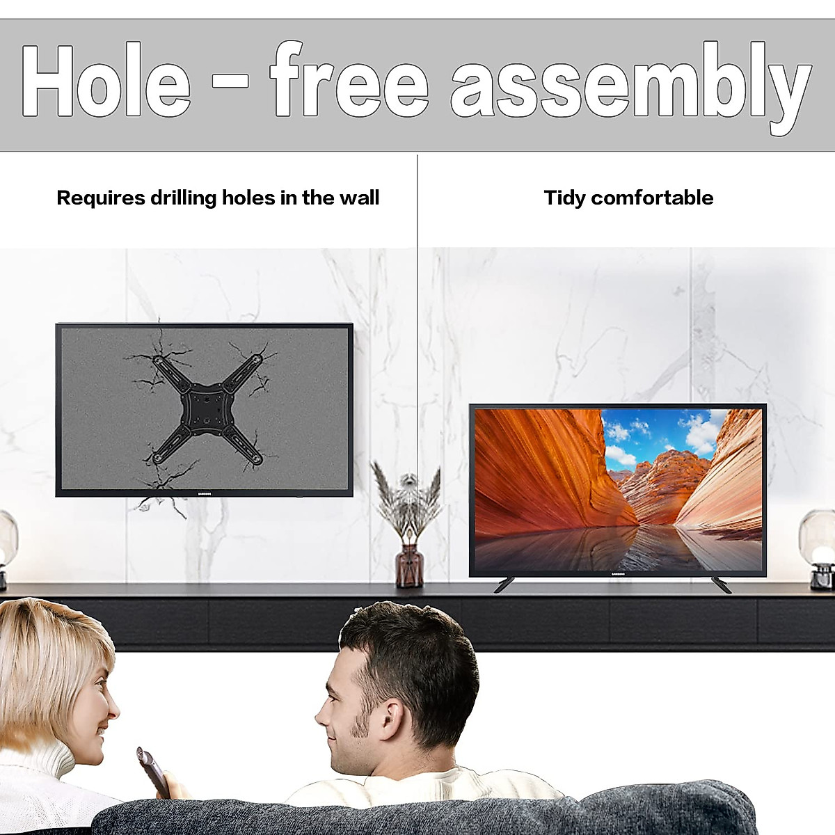 TV Base Stand, TV Legs, Base TV Stand Legs for Roku/Hisense/TCL 27" 28" 29" 30" 32" 37" 40" 55" Smart TV